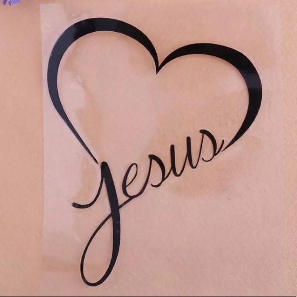 Berlin Schmick Boutique | Other | Jesus Heart Faith Vinyl Car Decal ...